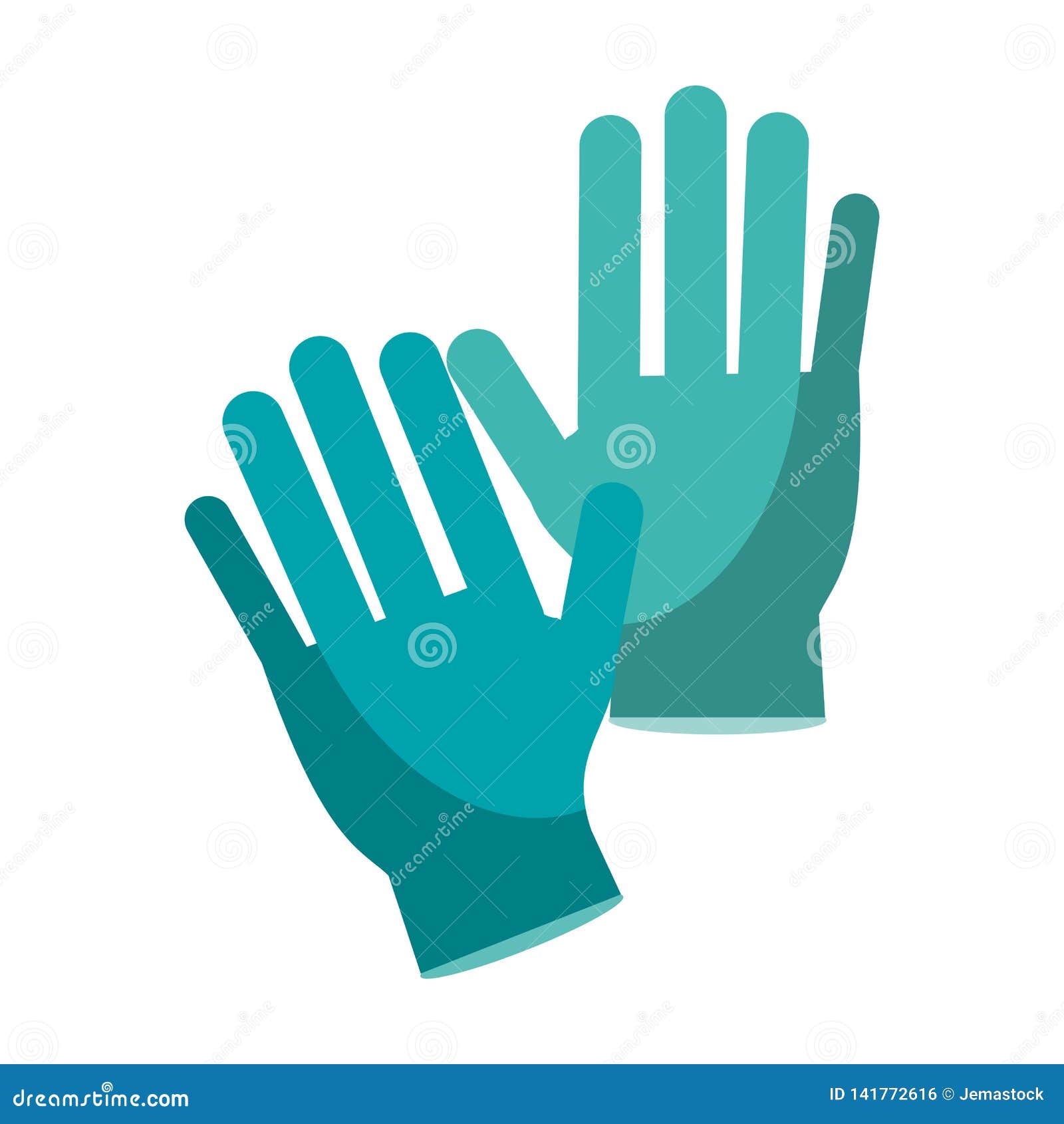 Medical gloves isolated stock vector. Illustration of site - 141772616