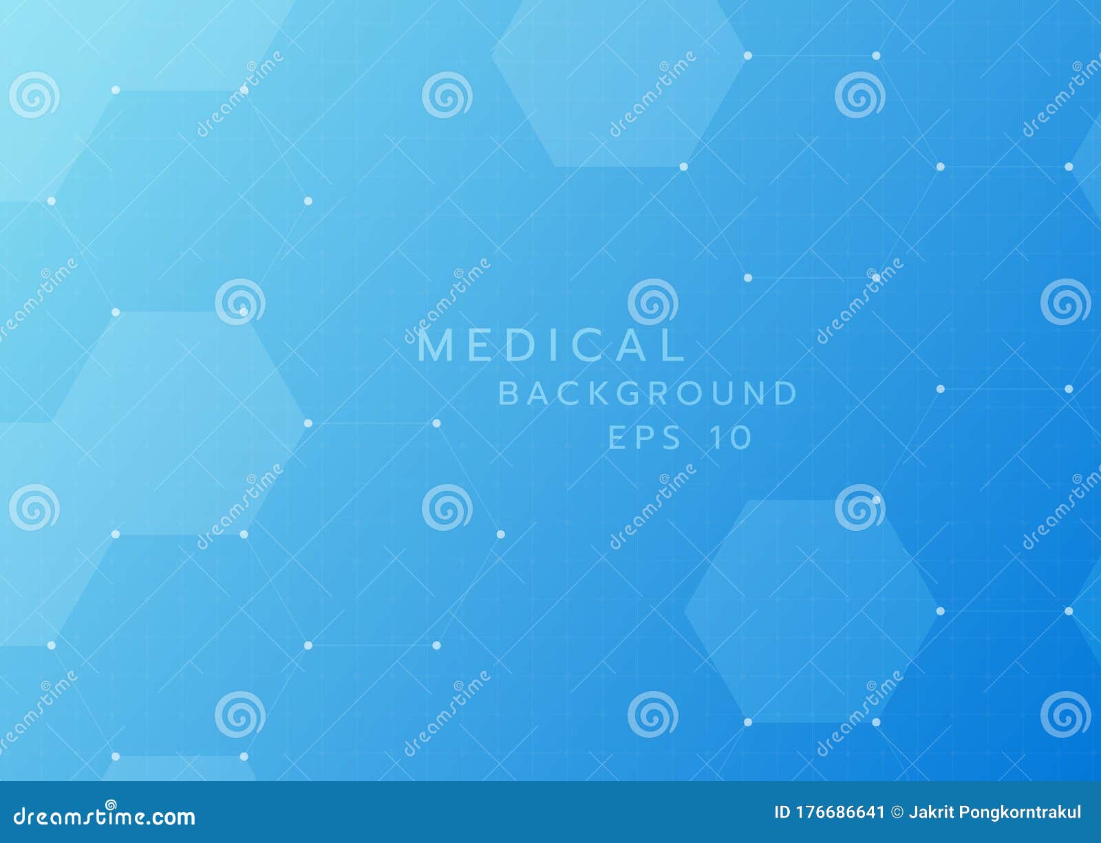 Medical Grid Background Geometric Hexagon Shape Design with Space for ...