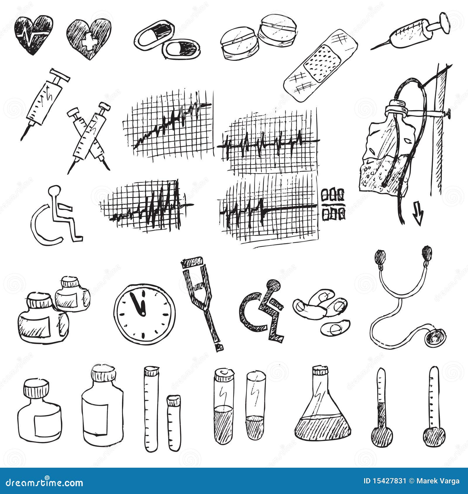 Set Of Medical Hand Tools. Tweezers Of Different Types, All-metal ...