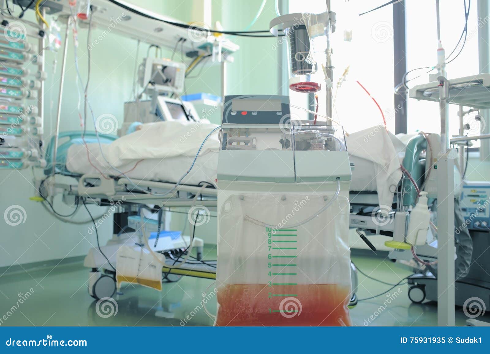 Medical Hardware in Hospital Ward Stock Image - Image of illness ...