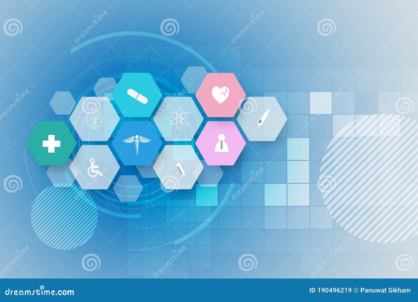 Medical Health Care Science Innovation Concept Pattern Background Stock ...