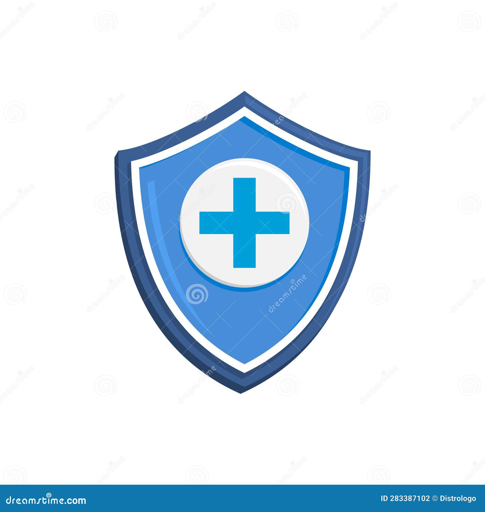 Medical Health Protection Shield with Cross Vector Stock Vector ...