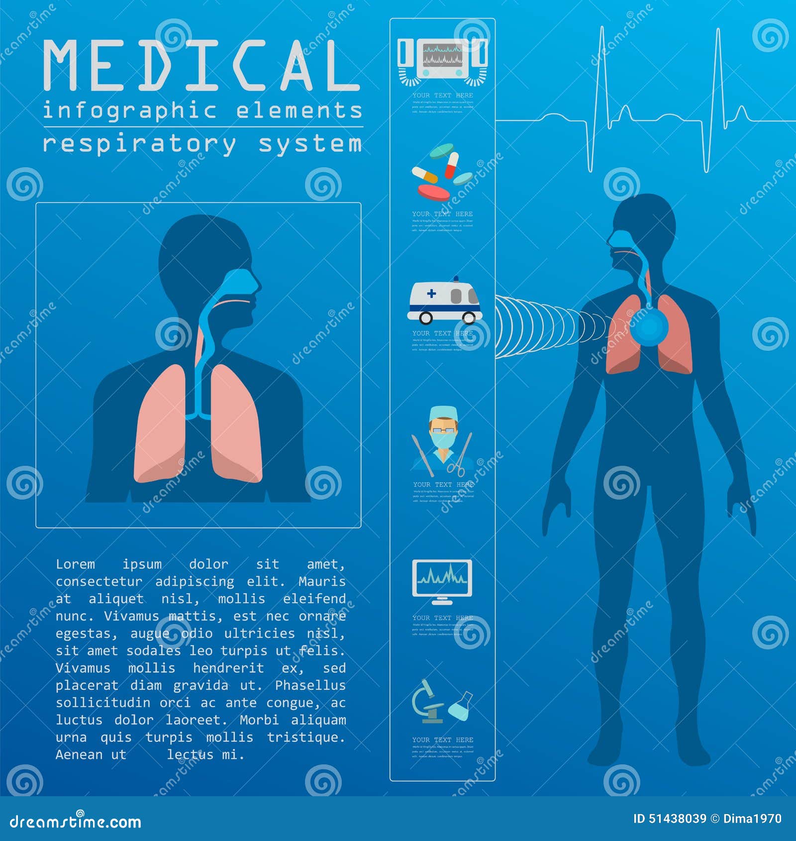 Medical and Healthcare Infographic, Respiratory System Infographics ... Medical and Healthcare Infographic, Respiratory System Infographics ...