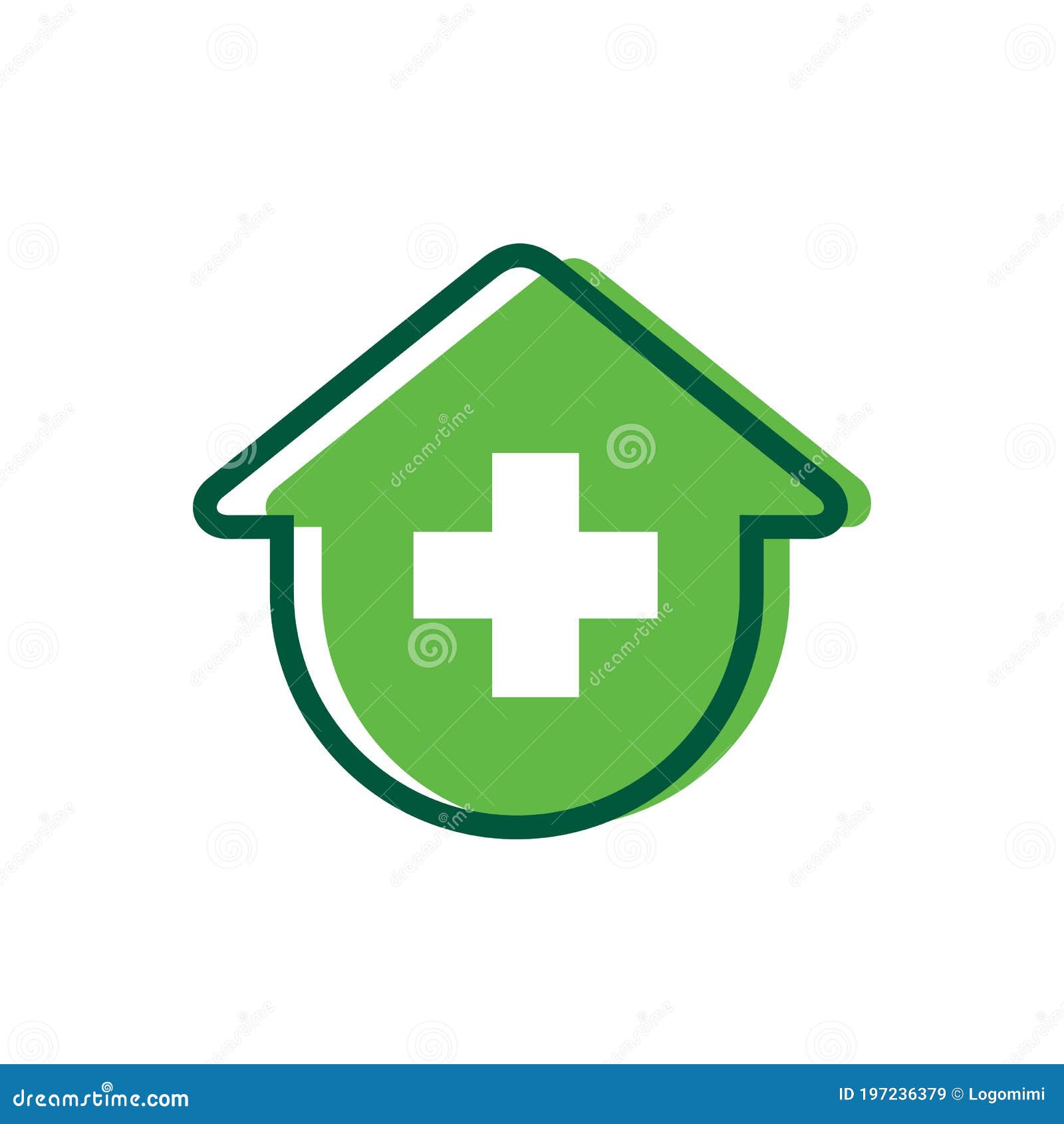 Medical House Logo Icon Design Template Element Stock Vector ...