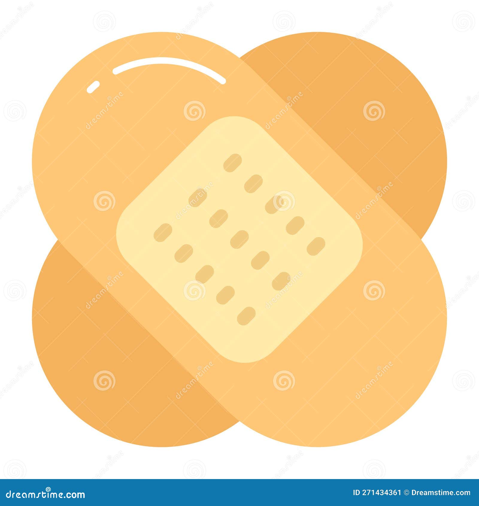 Medical Icon of First Aid Bandage, Vector Design Medical Plaster Stock ...