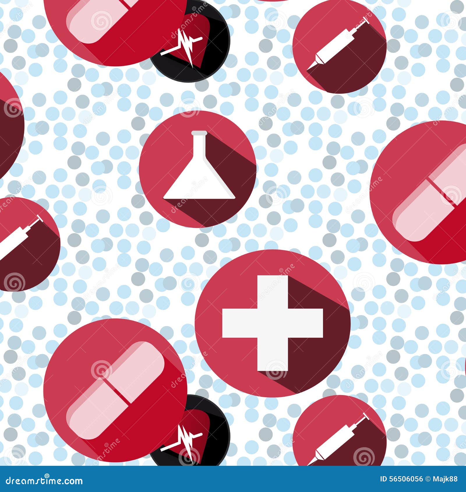 Medical Icon Pattern Background Stock Illustration - Illustration of ...