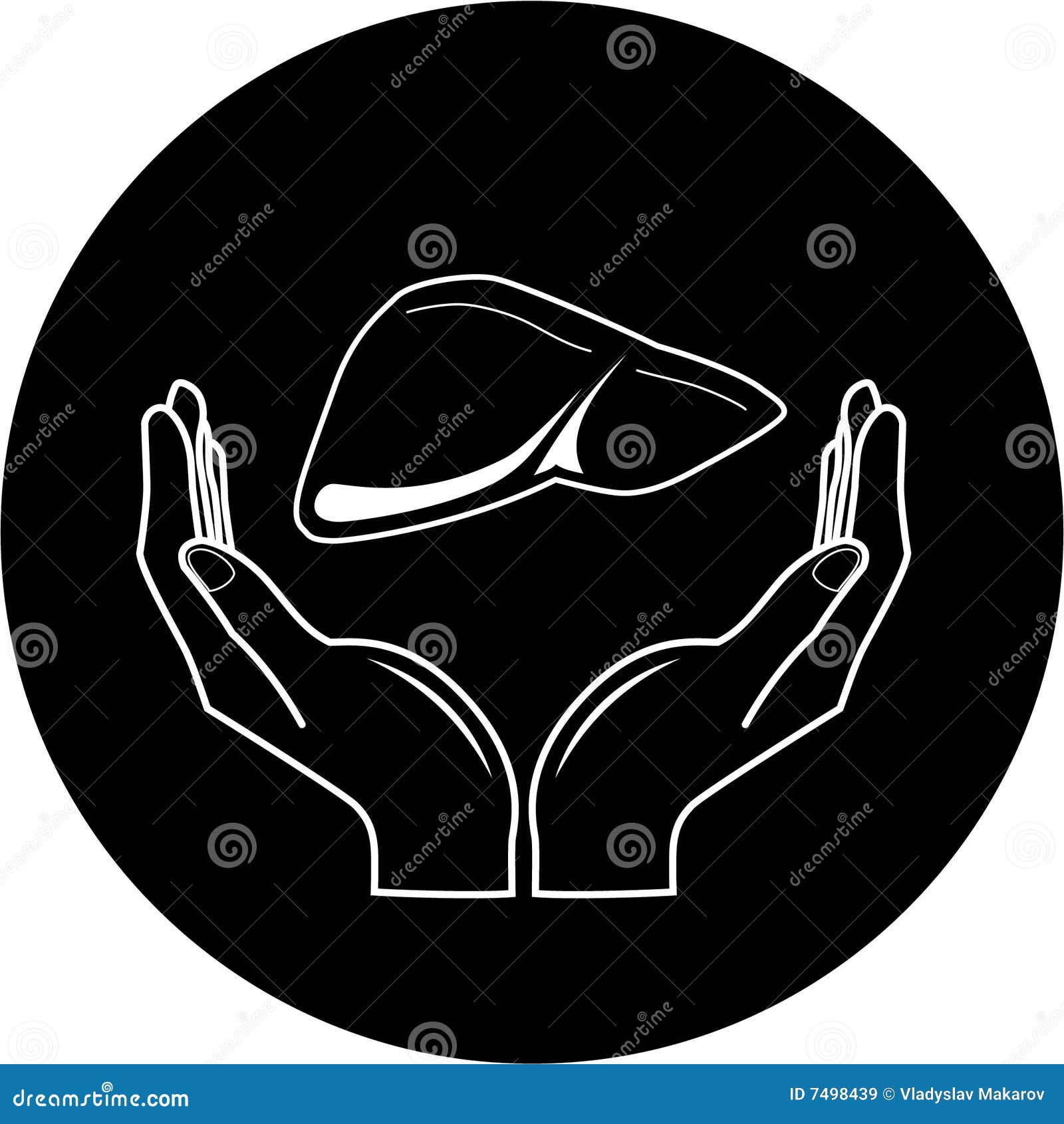 Medical Icon. Protection of Liver Stock Vector - Illustration of ...