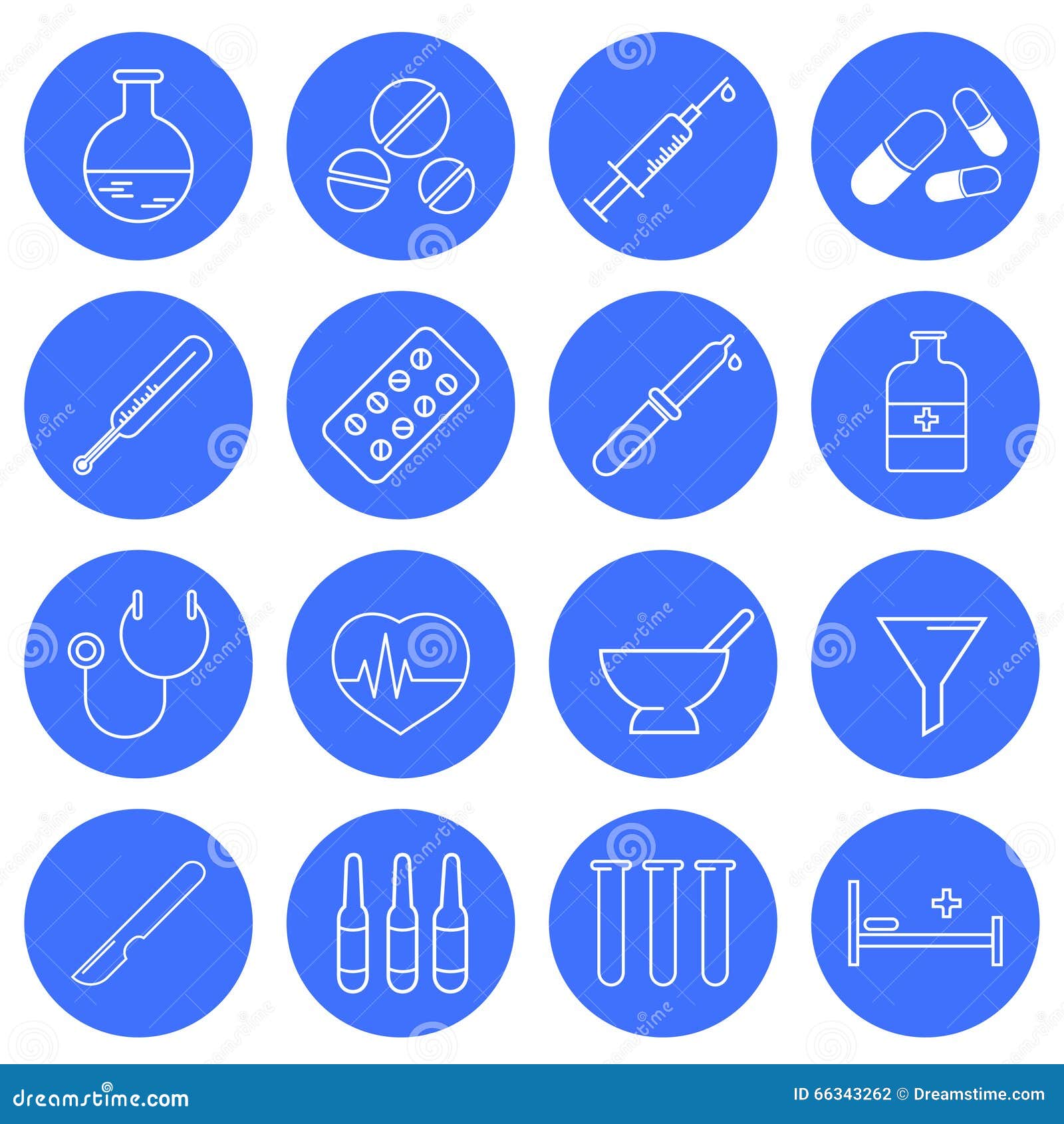 Medical icon set stock vector. Illustration of clinic - 66343262