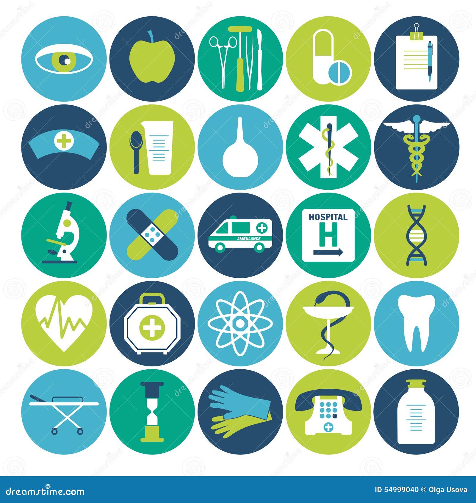 Medical icon set. stock vector. Illustration of medicine - 54999040