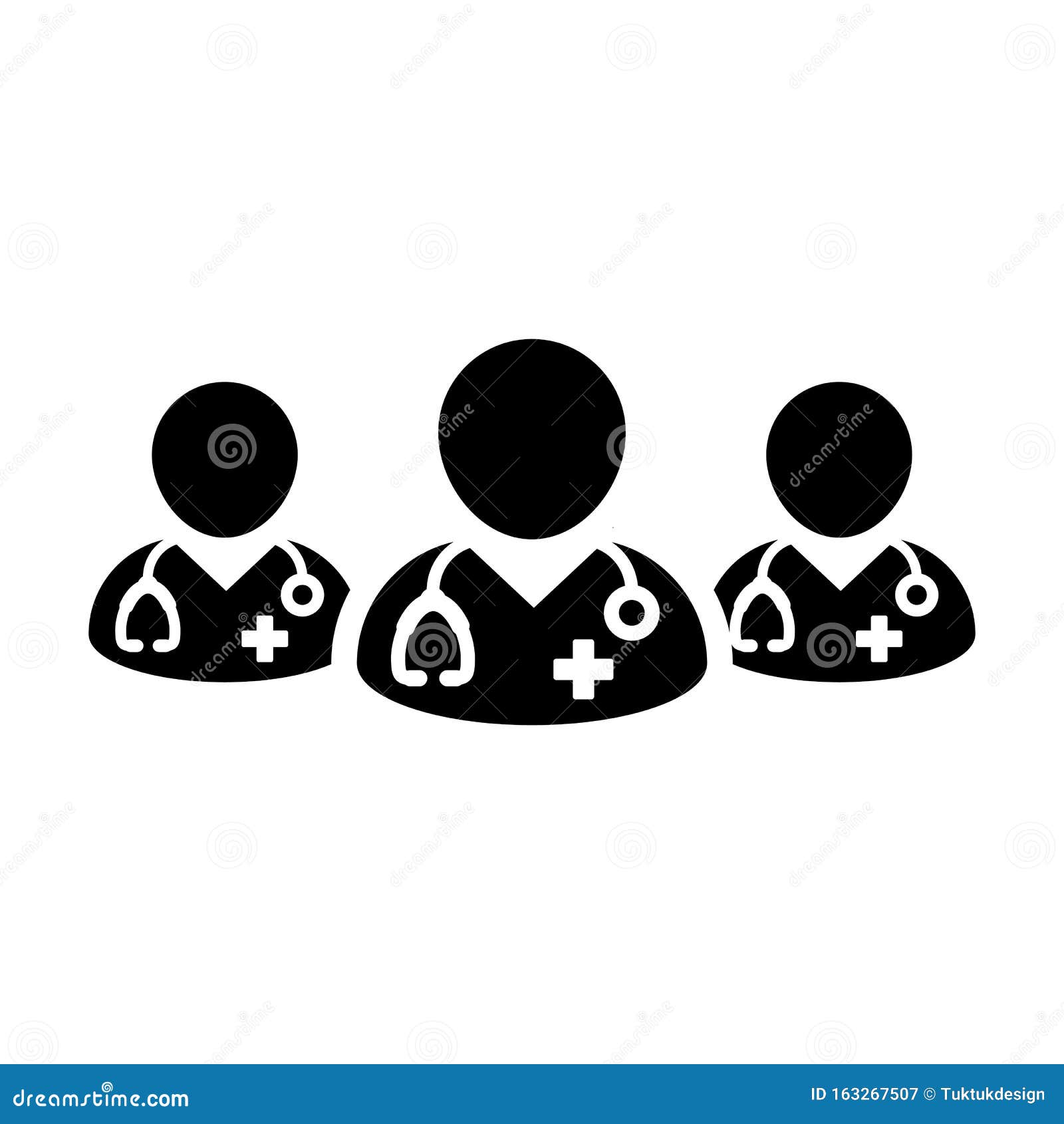 Medical Icon Vector Group Of Male Doctors Person Profile Avatar Avatar