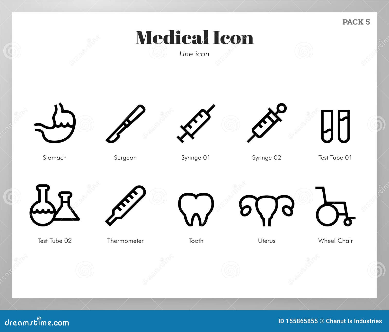 Medical icons Line pack stock vector. Illustration of sick - 155865855