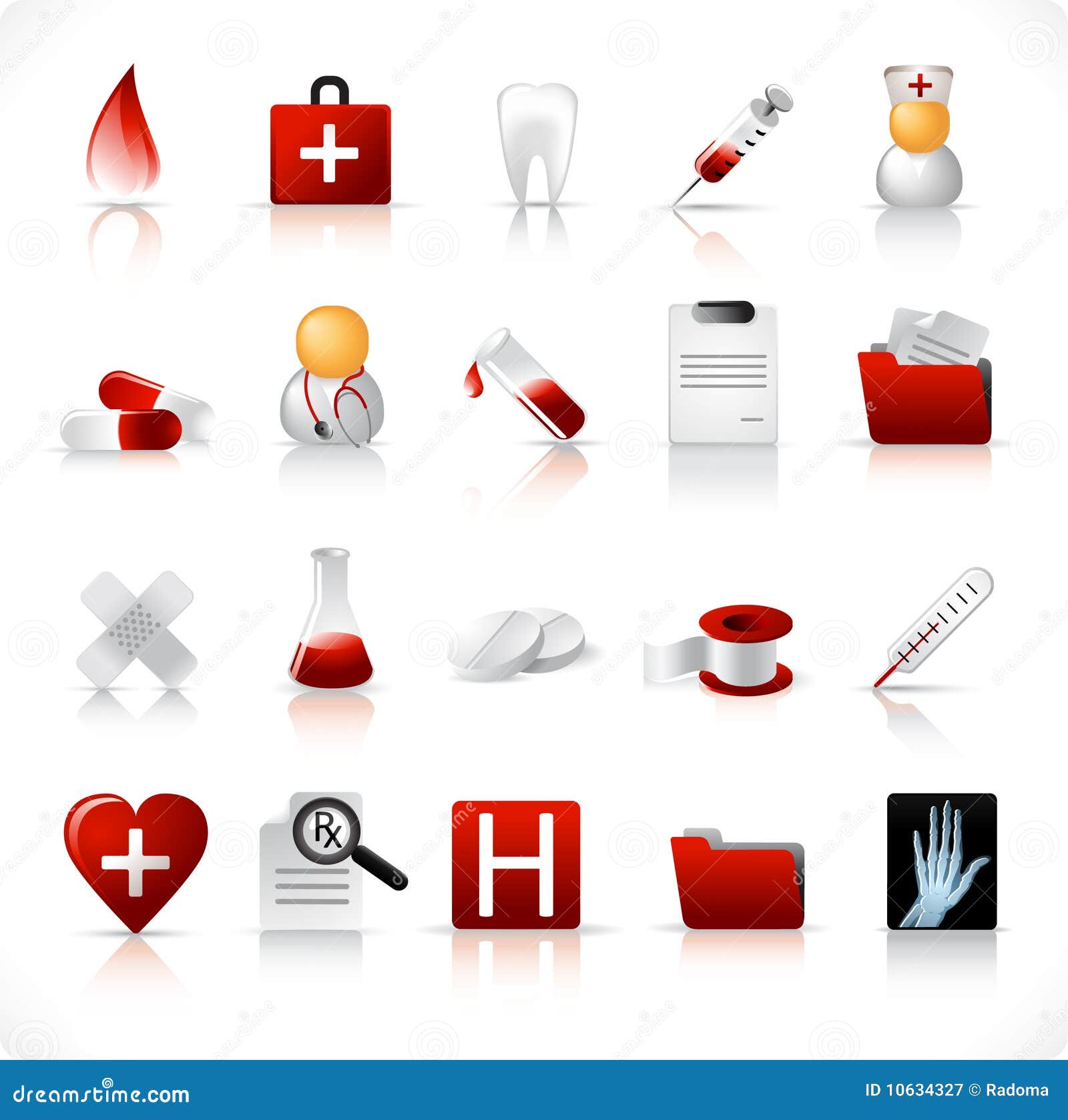 Medical icons / set 1 stock vector. Illustration of biological - 10634327