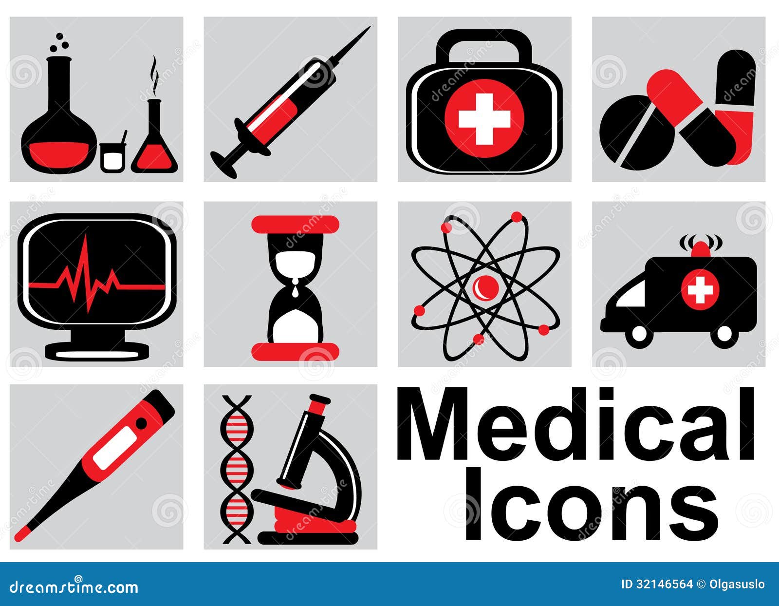 Medical icons stock illustration. Illustration of healthy - 32146564