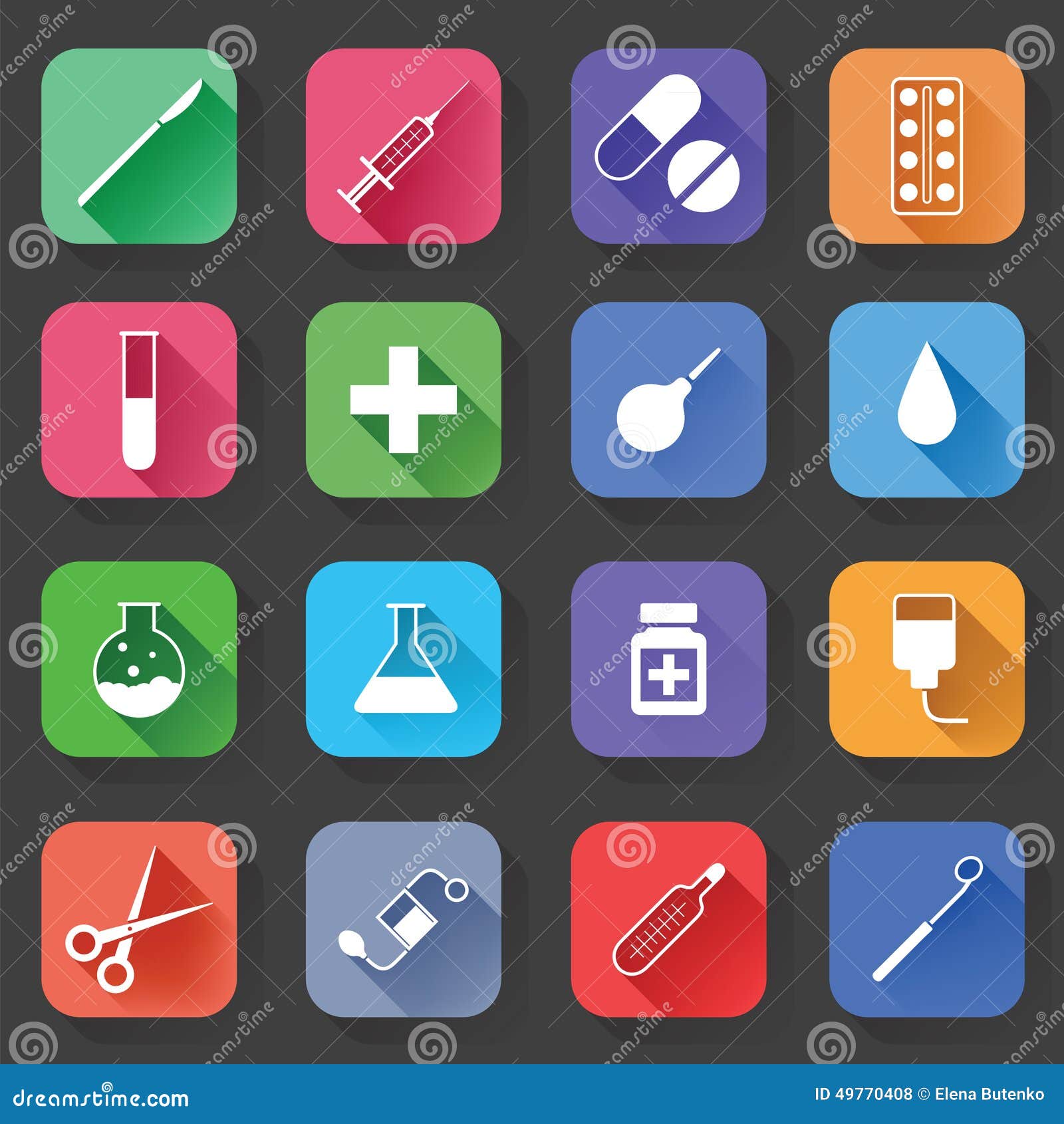 Medical Icons stock vector. Illustration of blood, design - 49770408