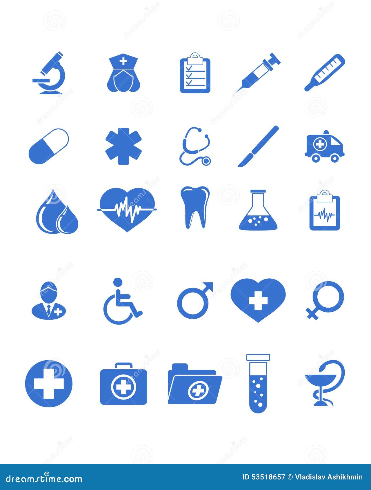 100 Medical Icons Vector Set. Medical Symbols | CartoonDealer.com ...