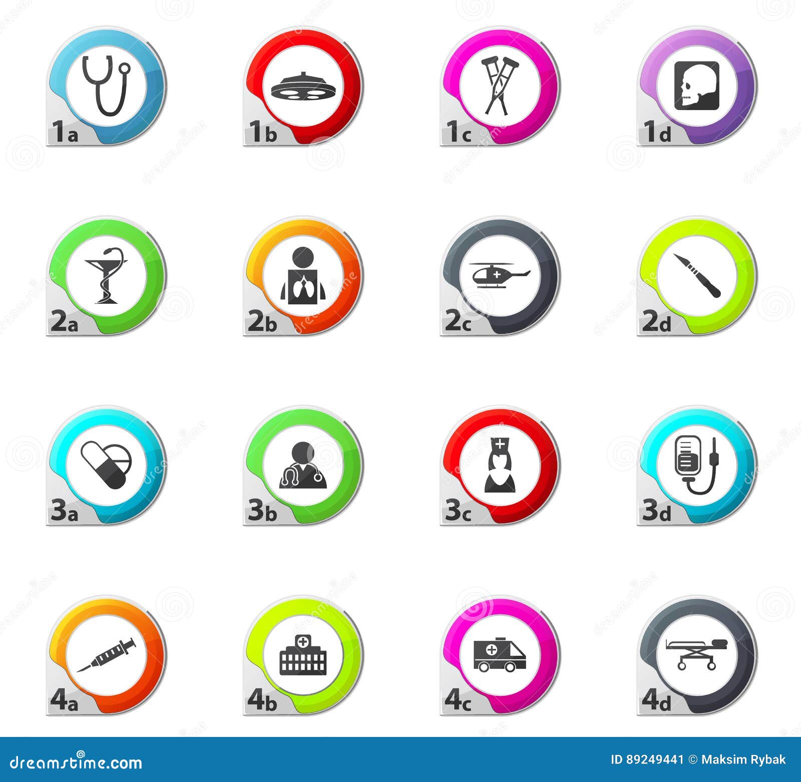 Medical icons set stock illustration. Illustration of internet - 89249441