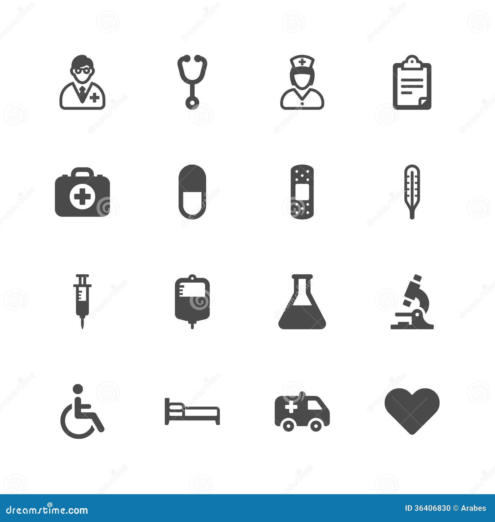 100 Medical Icons Vector Set. Medical Symbols | CartoonDealer.com ...