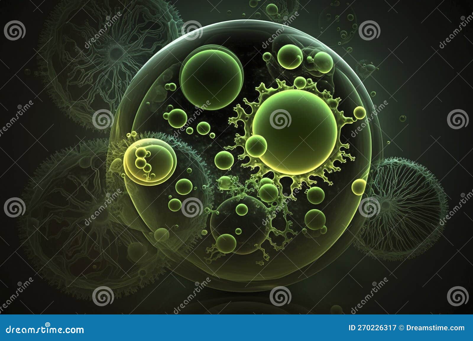 Medical Illustration of Bacteria Cells Stock Illustration ...