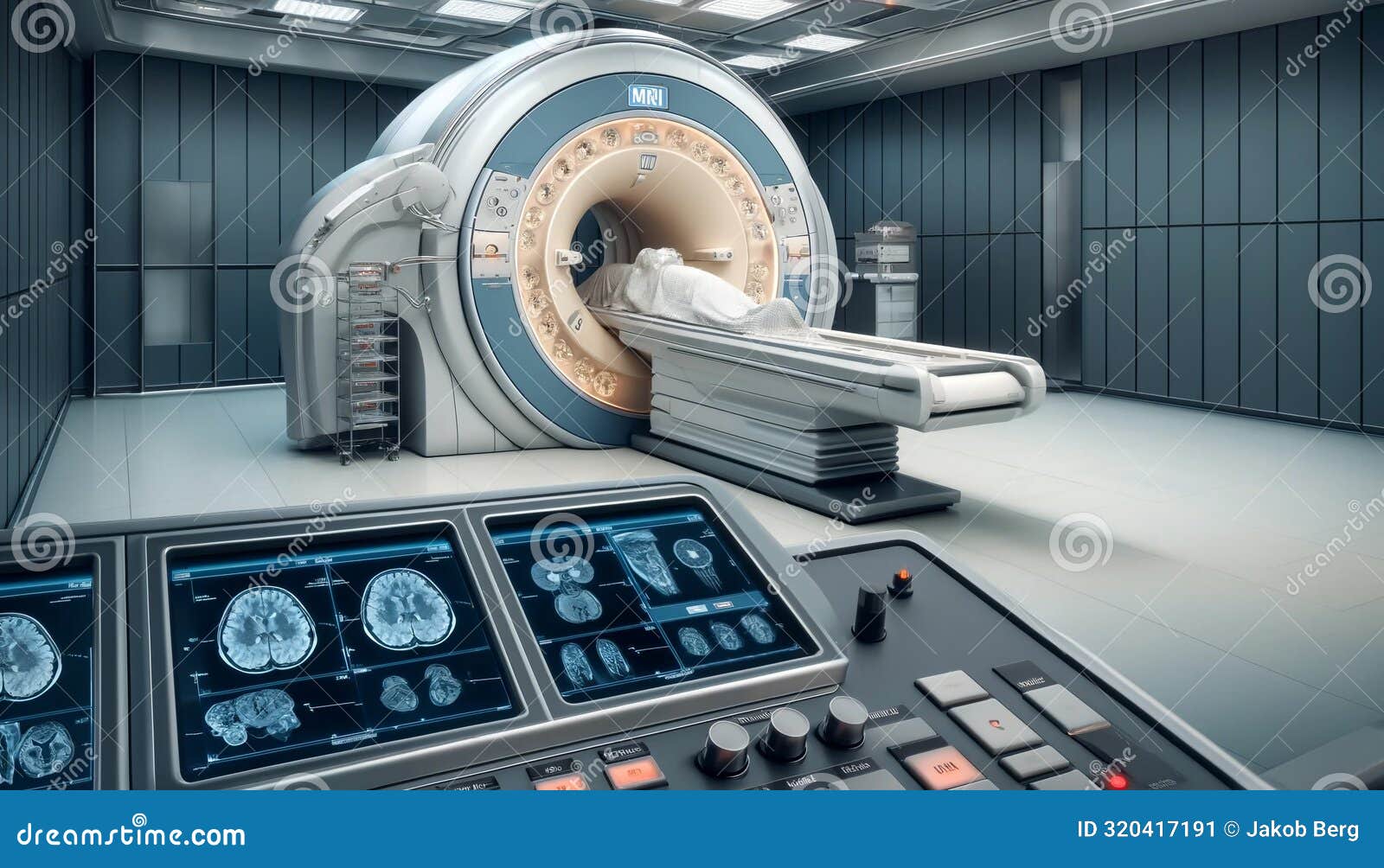 A Medical Imaging Machine with a Patient Inside Stock Image - Image of ...