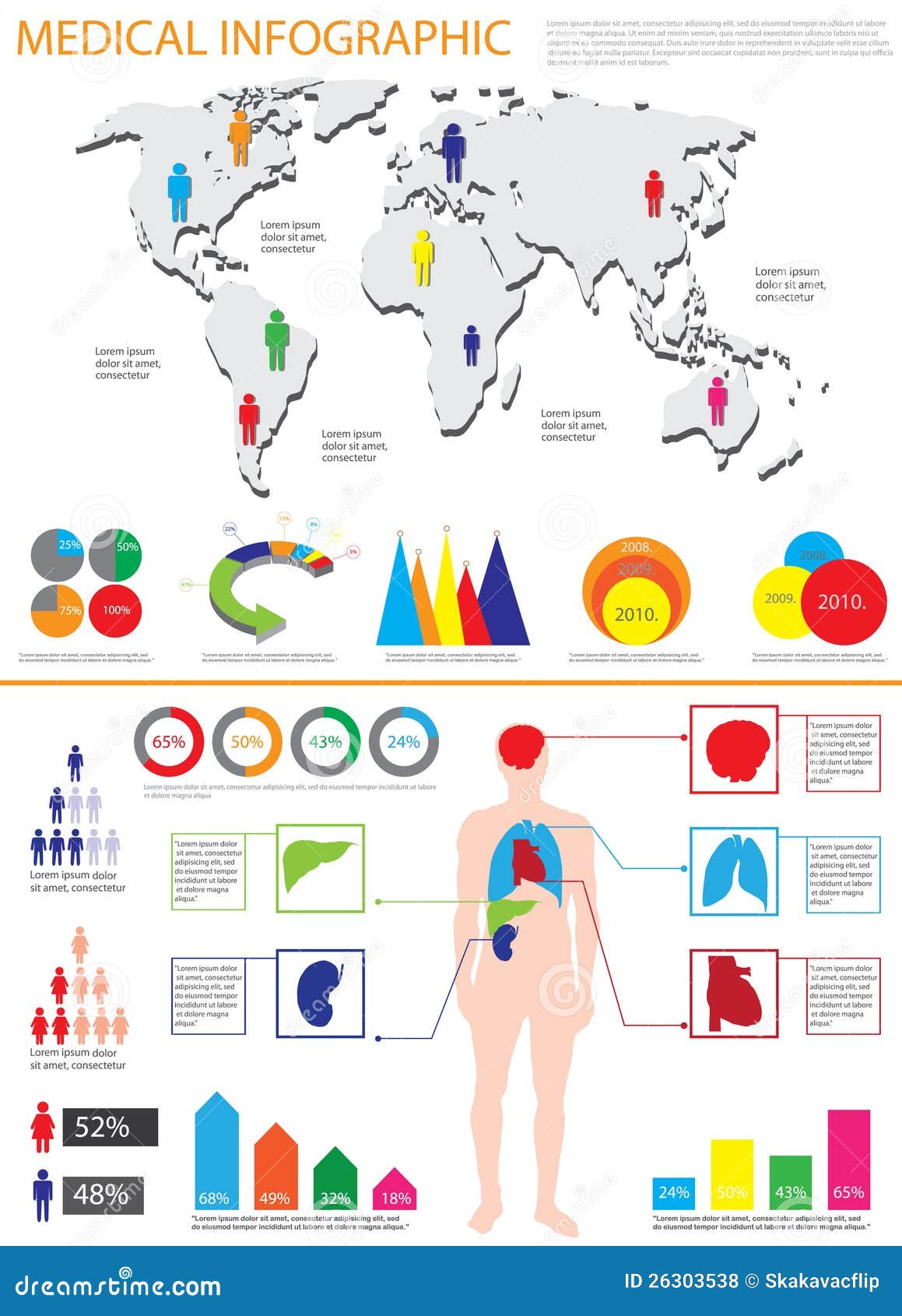 Medical info graphics stock vector. Illustration of anatomy - 26303538