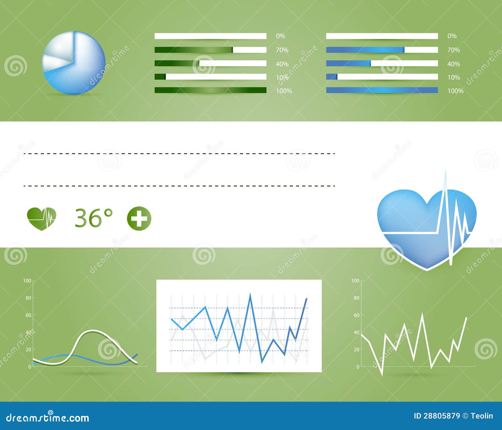 Medical Infographics Of Composition Of Blood On A Blue Background. View ...