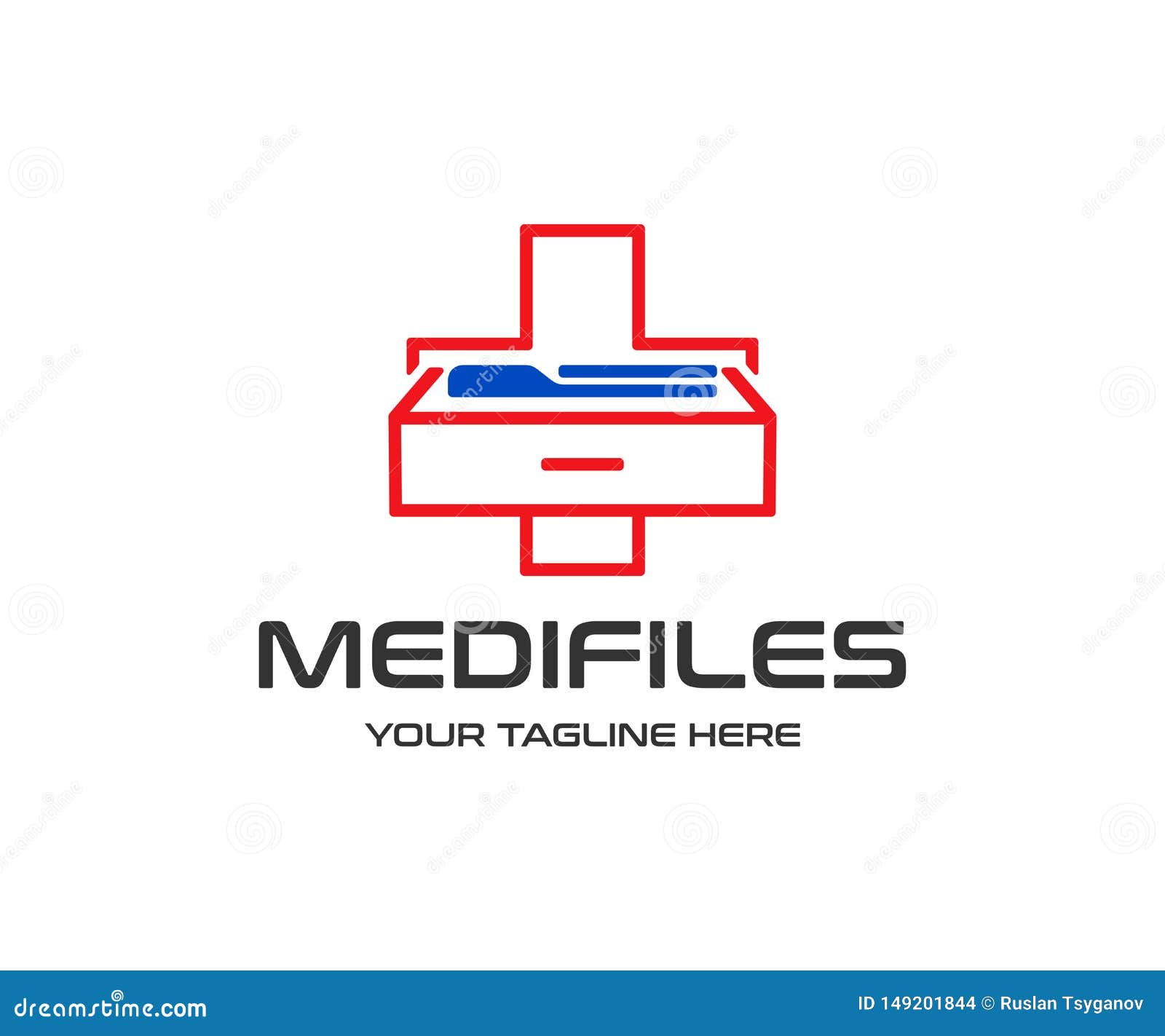Medical Information Logo Design. Medical Record Archive Vector Design ...