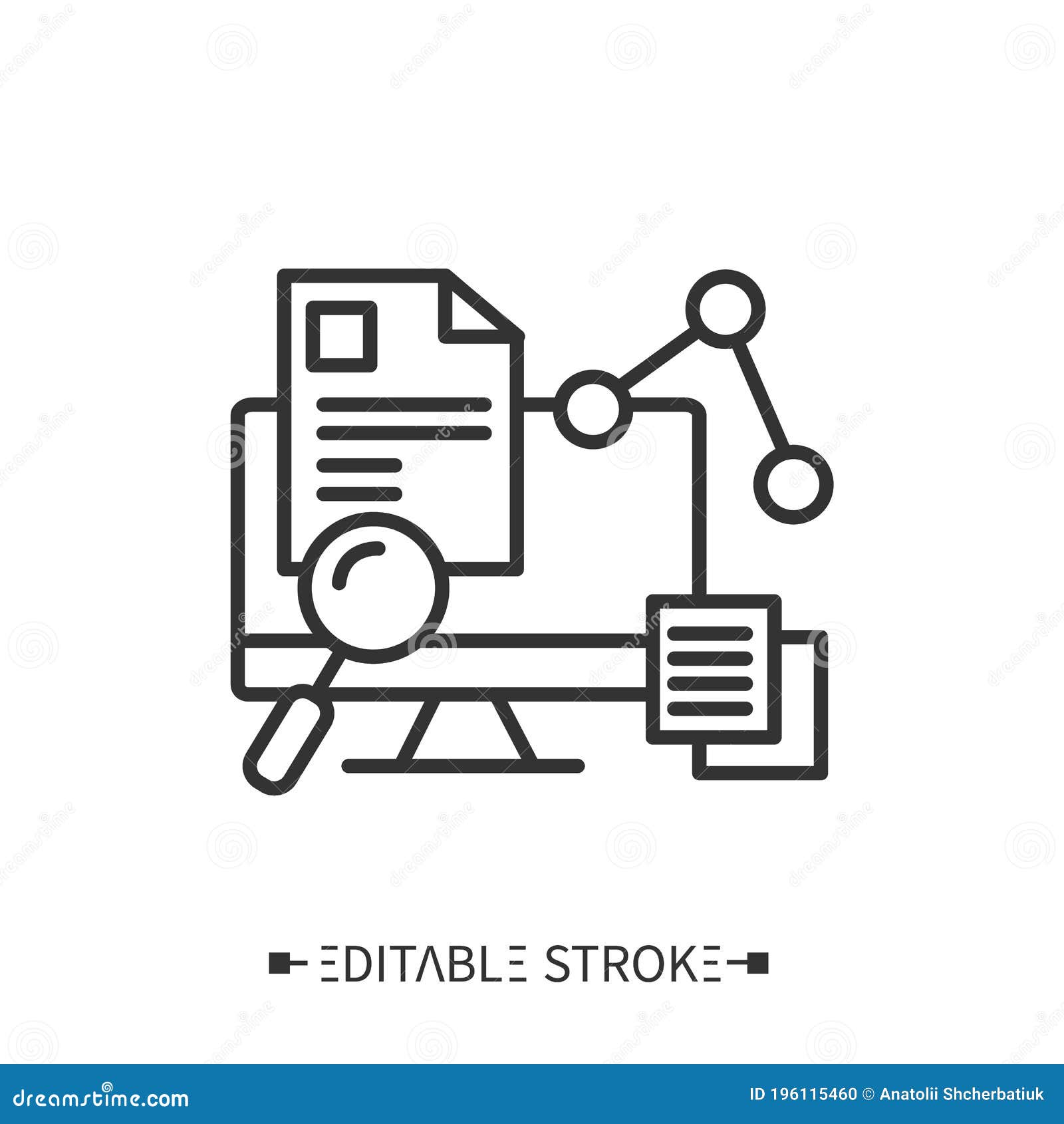 Medical Information Systems Line Icon. Electronic Health Record ...