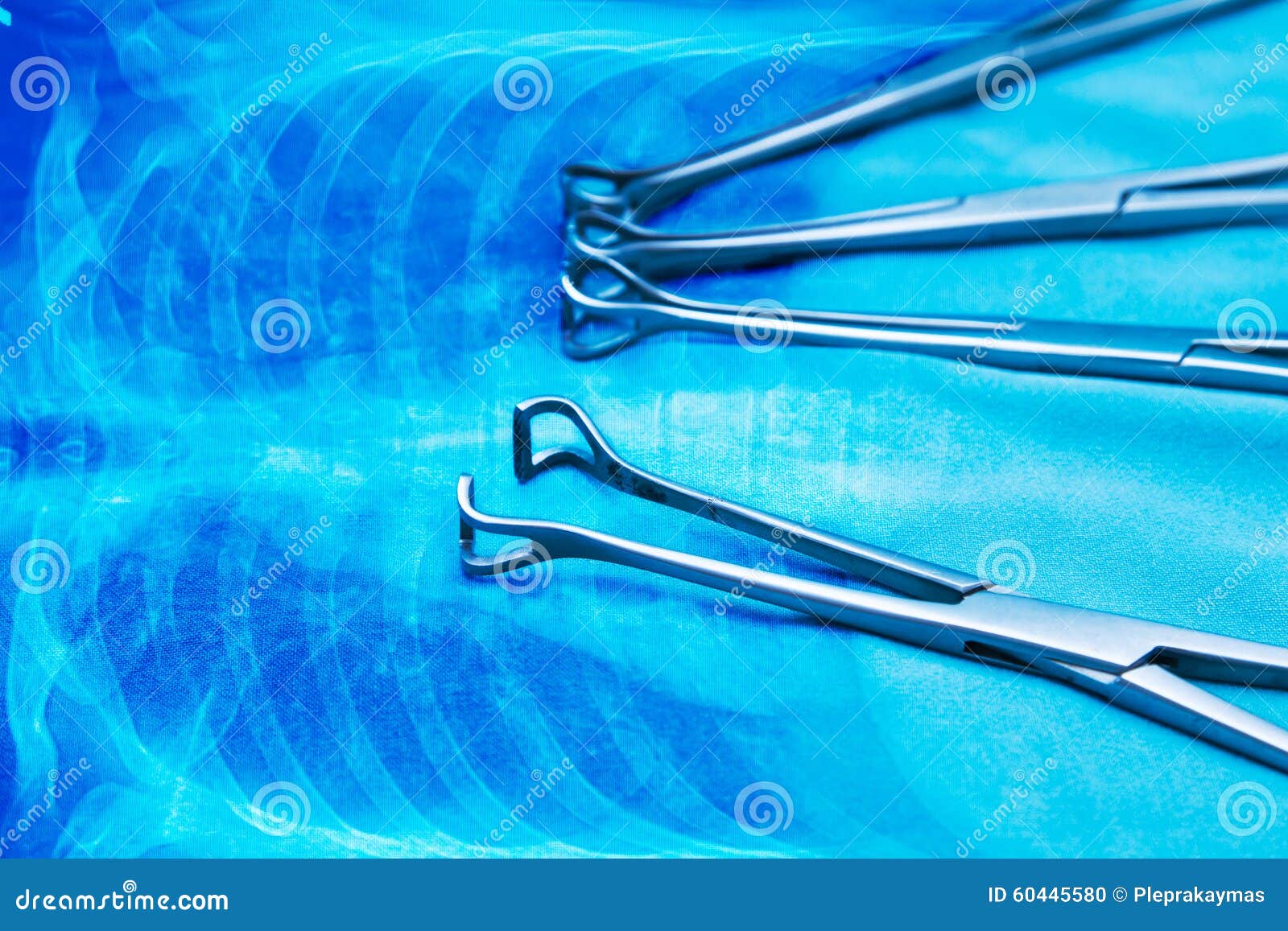 Medical Instruments on Anatomy Background Stock Photo - Image of ...