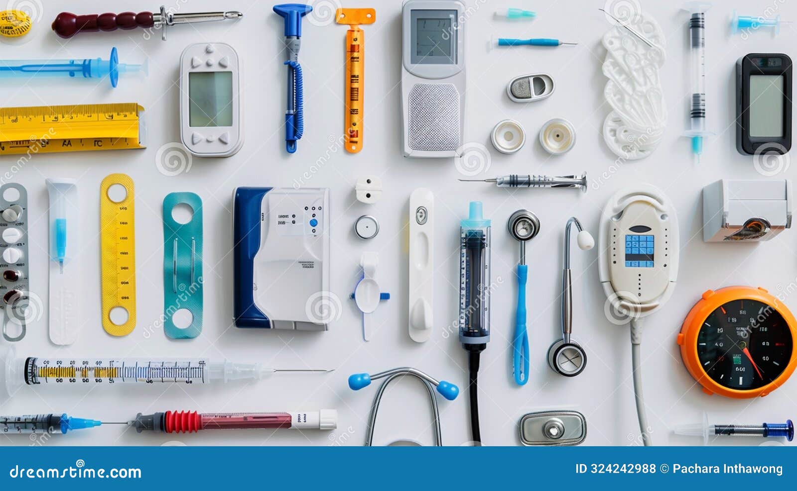 Medical Instruments Collection Stock Illustration - Illustration of ...