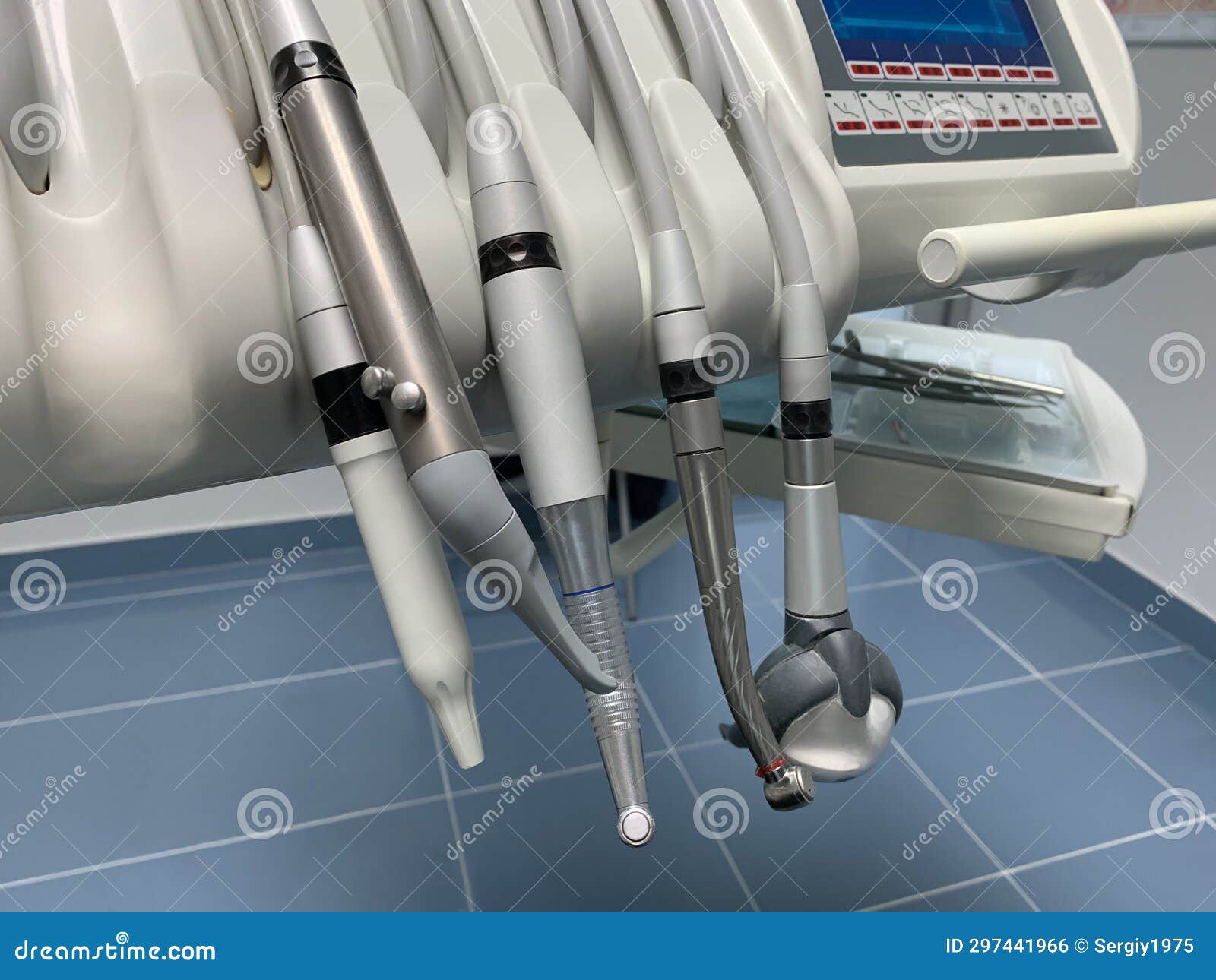 Medical Instruments in the Dental Office Close-up Stock Photo - Image ...