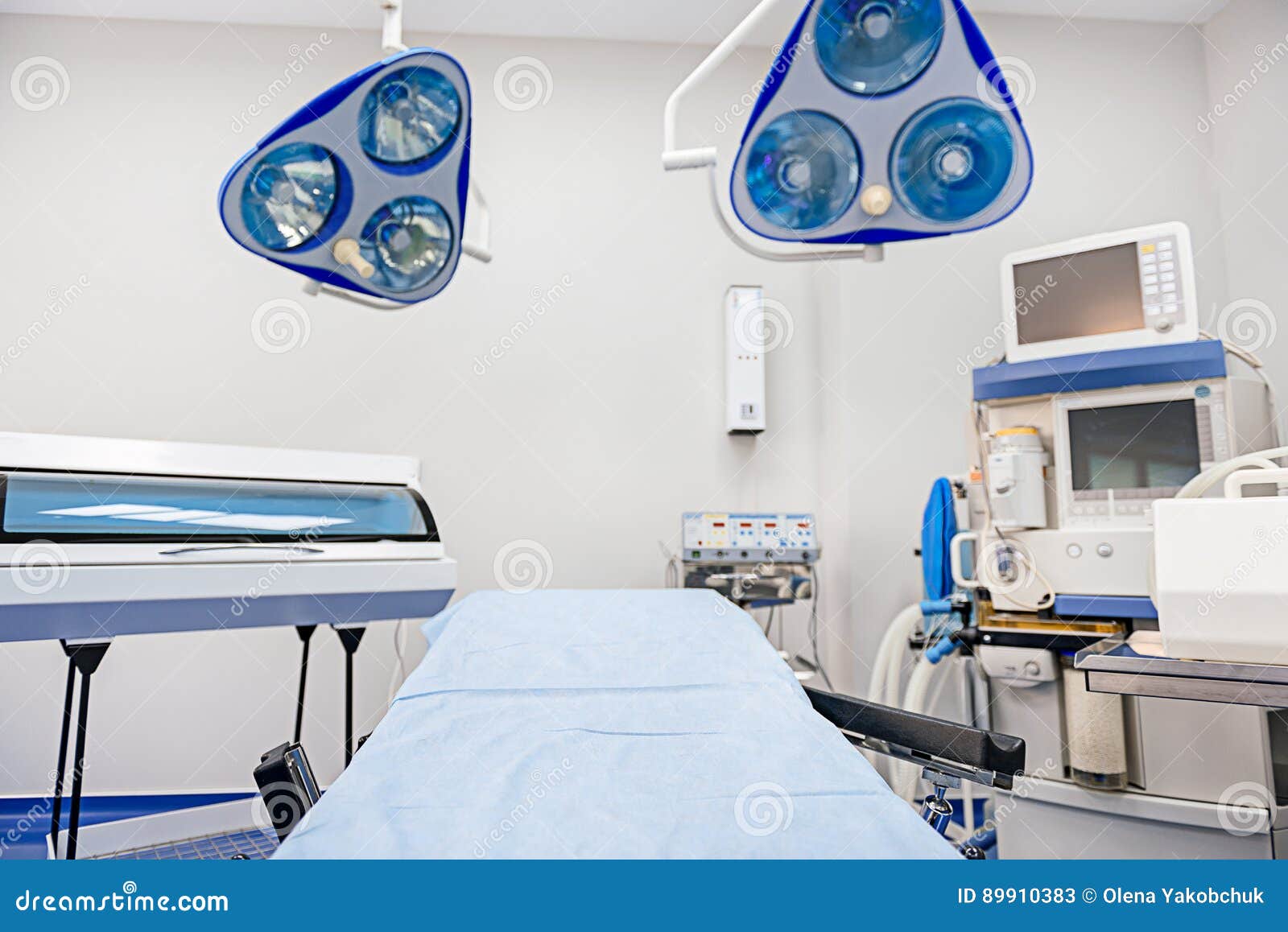 Medical Instruments Locating in Operating Room Stock Image - Image of ...