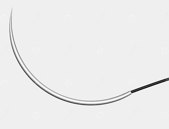 Medical Instruments-Microsurgical Needle Stock Illustration ...