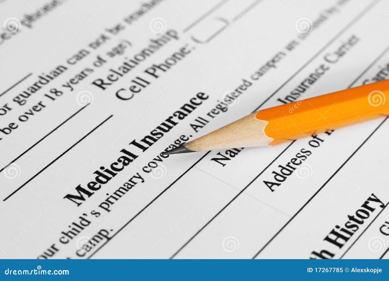 Medical insurance stock image. Image of close, healthy - 17267785