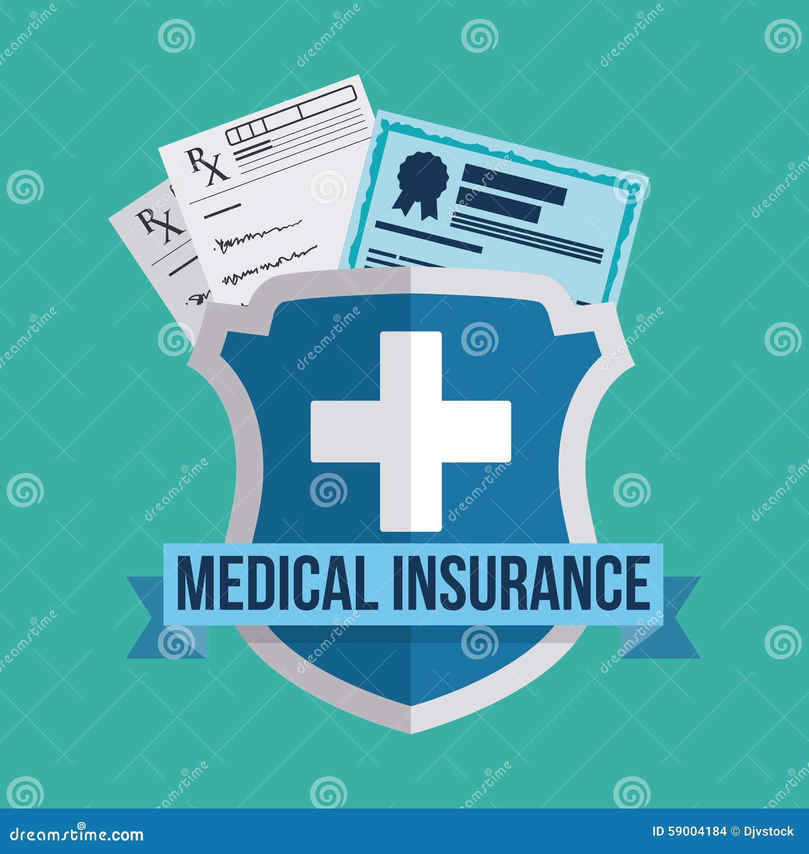 Medical insurance design. stock vector. Illustration of information ...