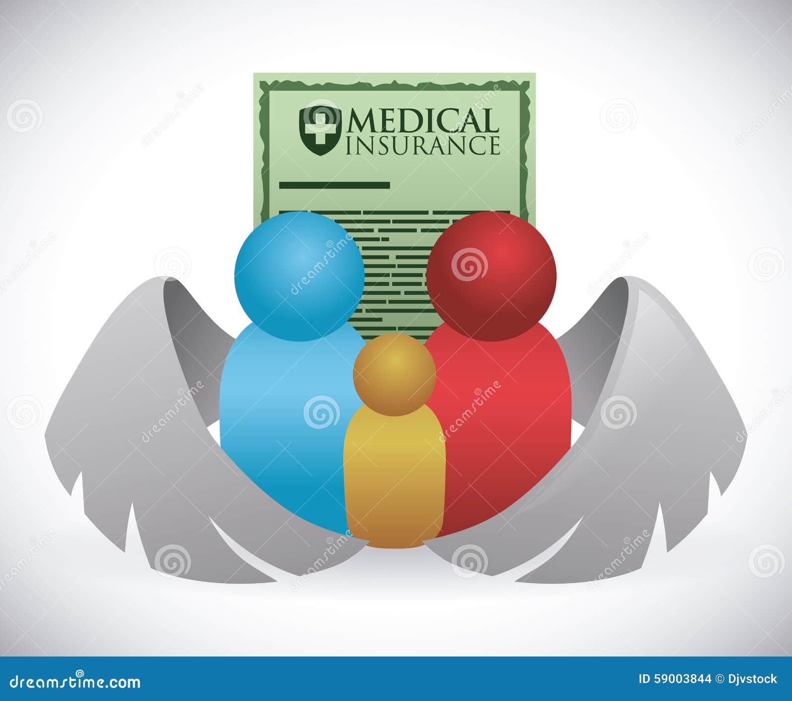 Medical insurance design. stock vector. Illustration of healthy - 59003844