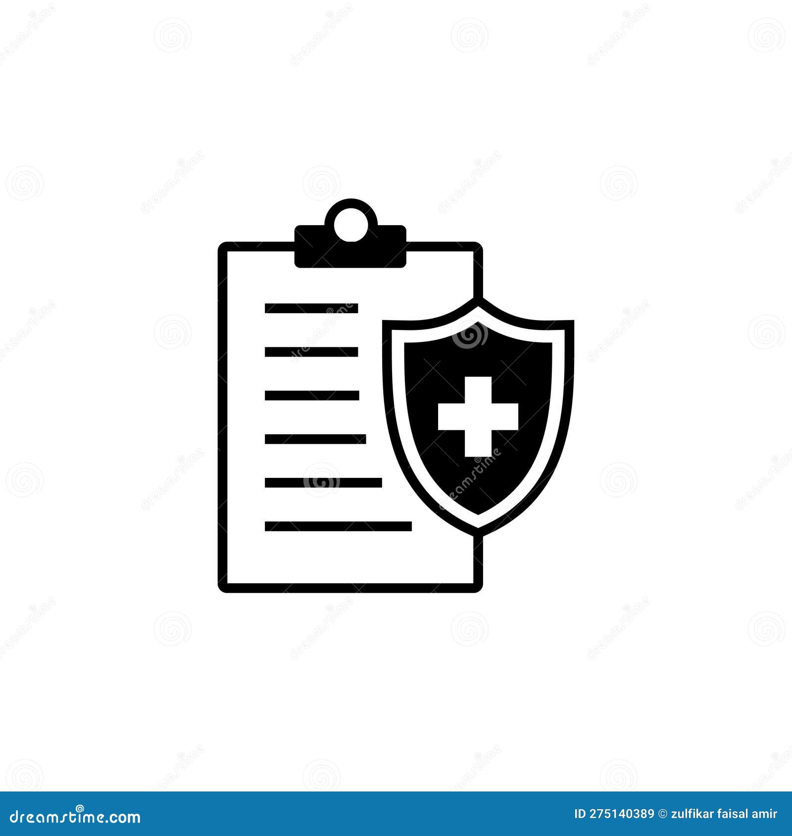 Medical Insurance Icon . Health Insurance Icon Stock Vector ...