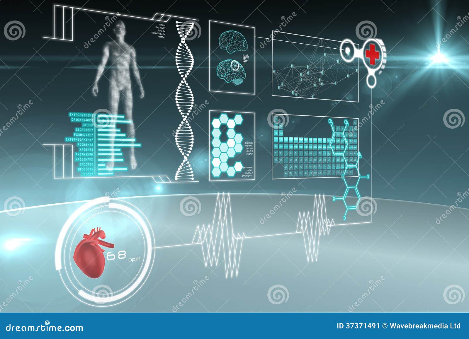 Medical interface stock illustration. Illustration of body - 37371491