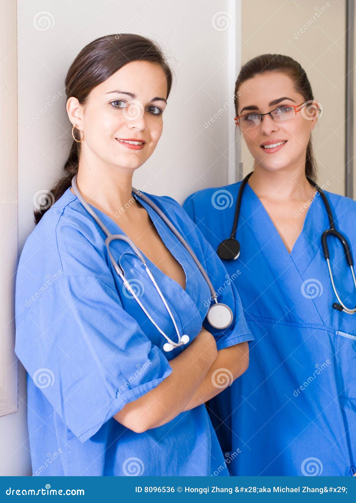 Medical interns stock photo. Image of chat, beautiful - 8096536