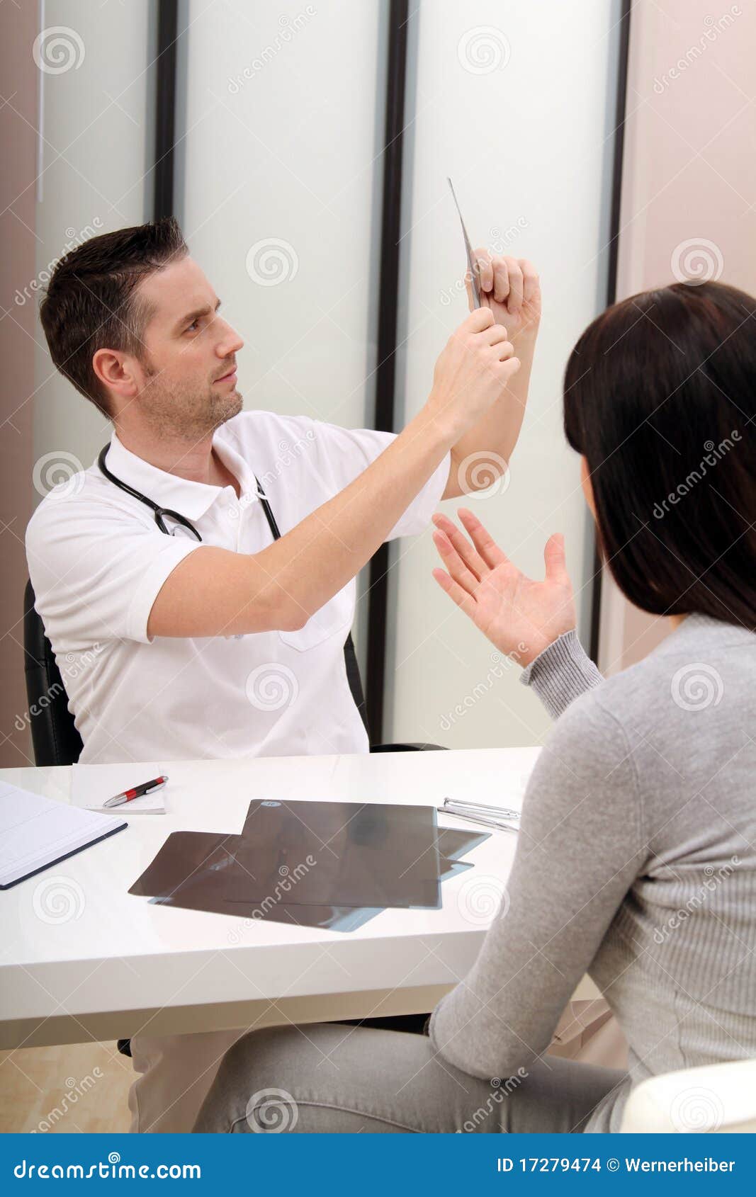 Medical Investigation stock photo. Image of woman, discussion - 17279474