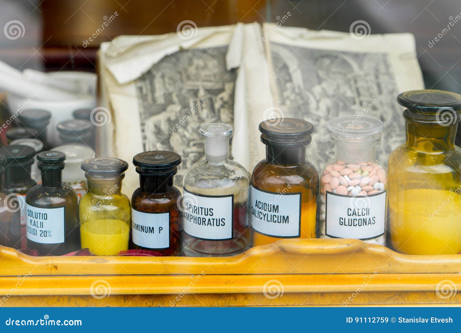 Medical Jars Dekoratiye. Decorated Stock Image - Image of design ...