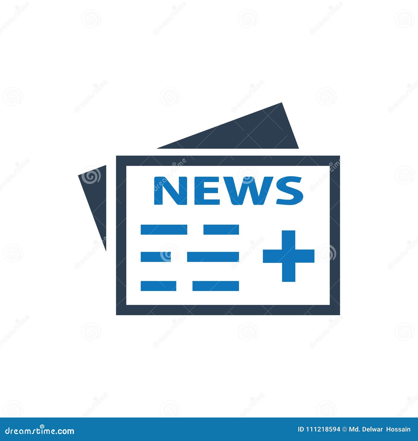 Medical Journal Icon 0 stock vector. Illustration of medical - 111218594