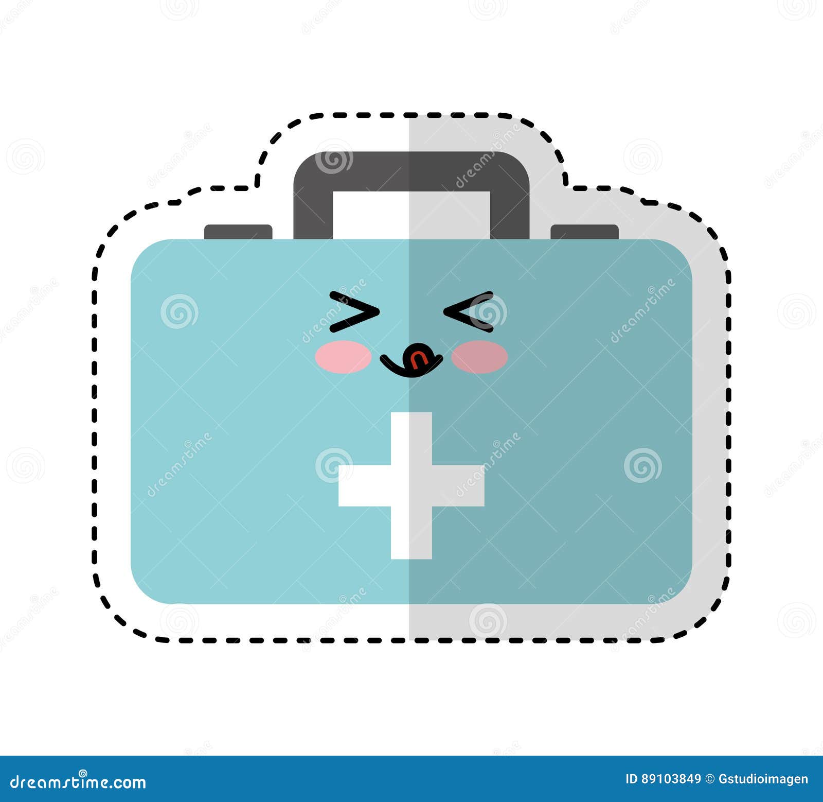 Medical Kit Comic Character Stock Vector - Illustration of comic, funny ...