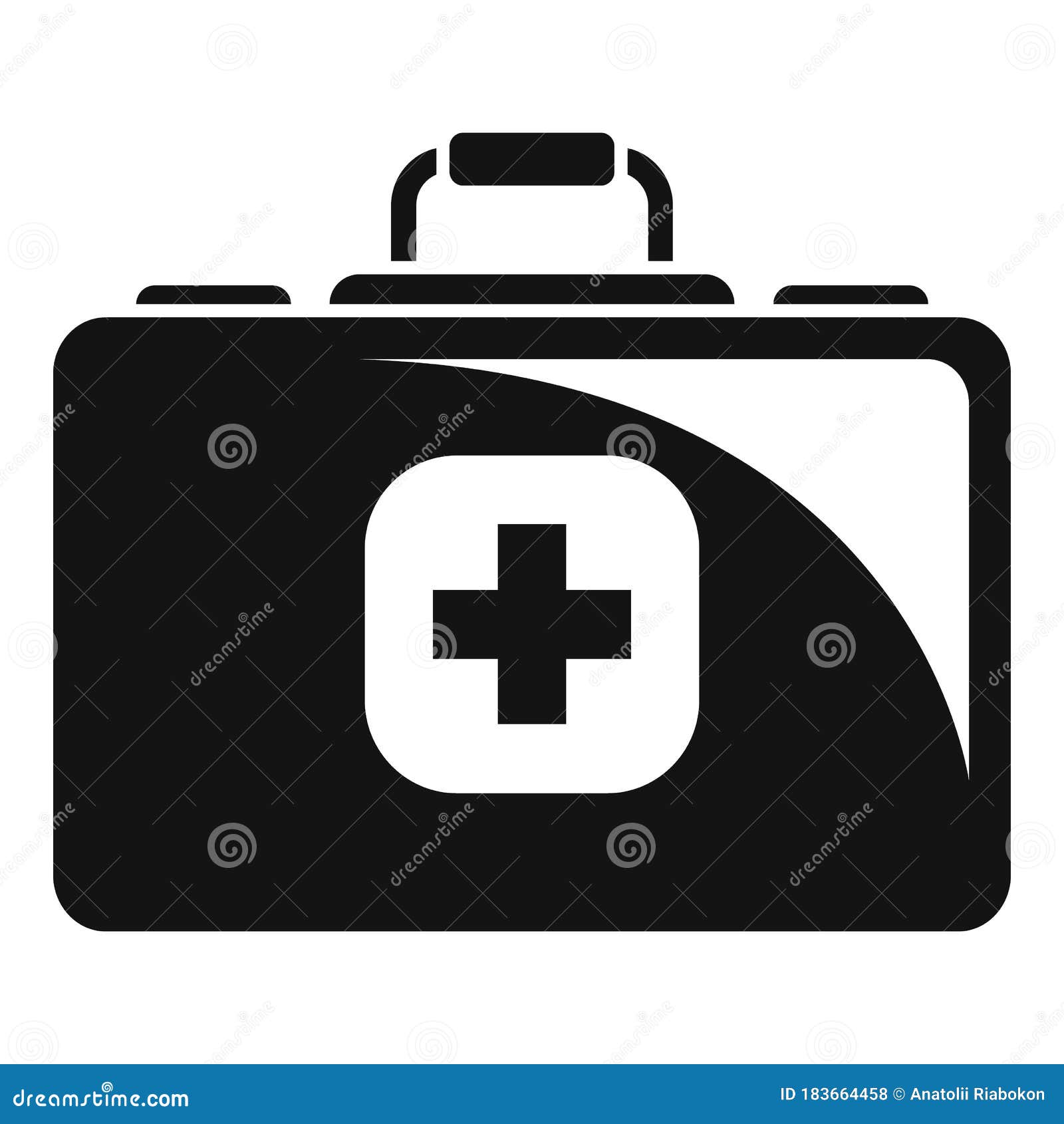 Medical Kit Icon, Simple Style Stock Vector - Illustration of icon ...