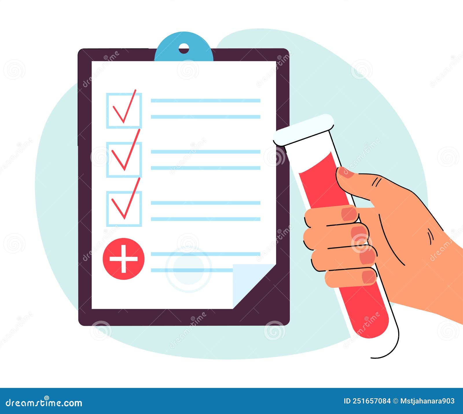 Medical Lab Blood Test from Sample Tube in Human Hand Stock Vector ... Medical Lab Blood Test from Sample Tube in Human Hand Stock Vector ...