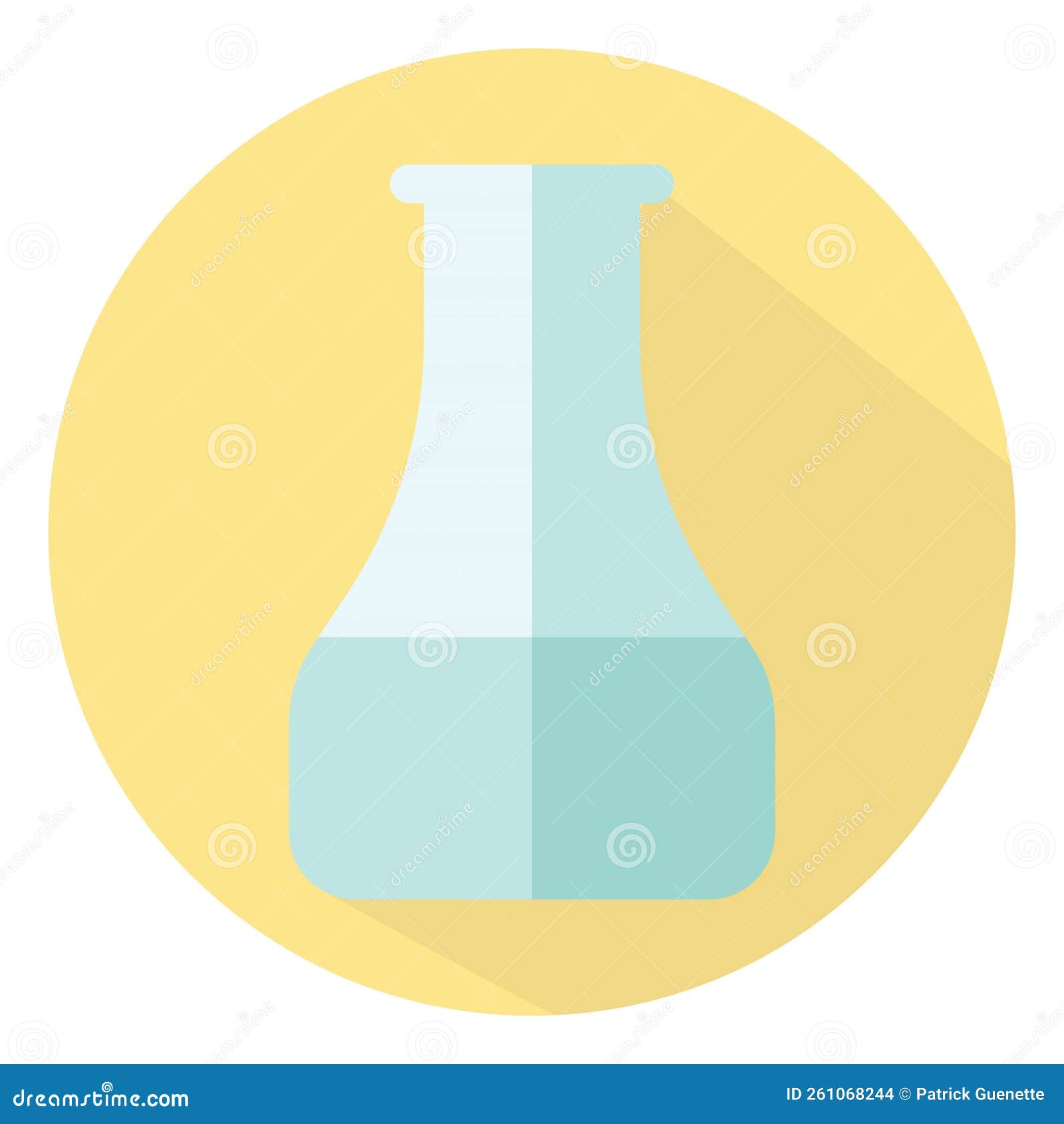 Medical lab jar, icon stock vector. Illustration of chemistry - 261068244