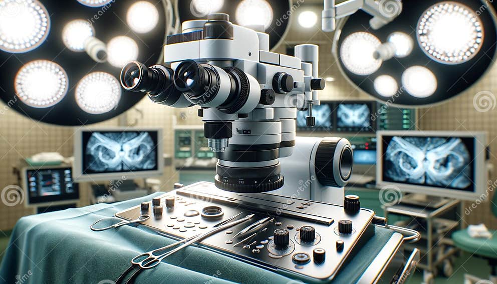 A Medical Lab with a Microscope on a Table Stock Photo - Image of test ...