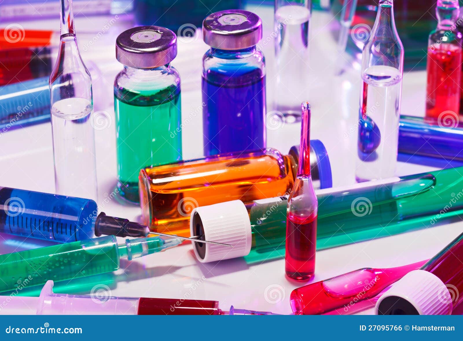 Medical Laboratory Glass Equipment Stock Photo - Image of blurred ...