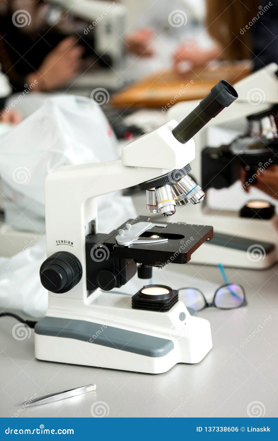 Medical Laboratory Microscope Stock Photo - Image of science ...