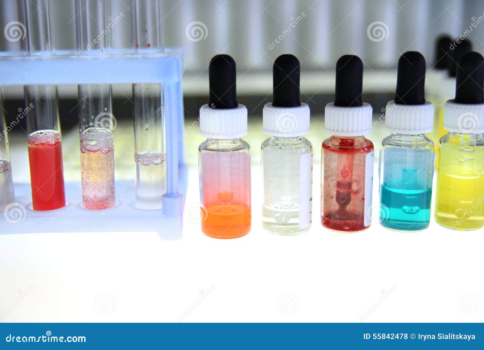 In the Medical Laboratory. Set of Tubes and Stock Photo - Image of ...