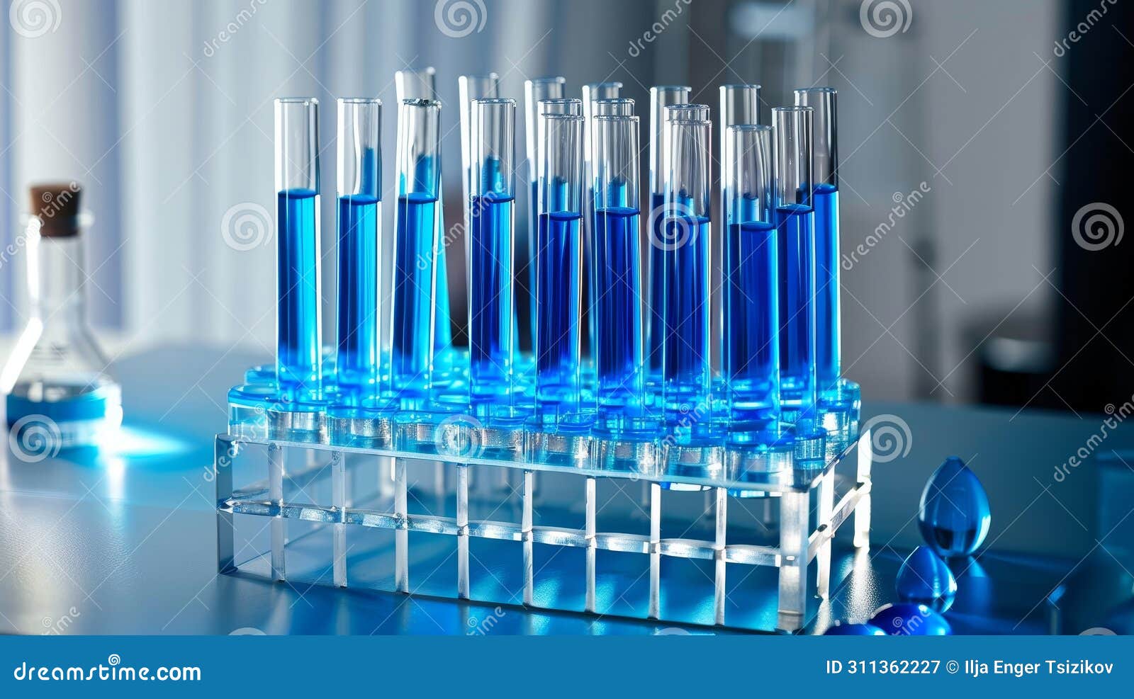 Medical Laboratory Test Tubes with Liquid, Concept of Science ...